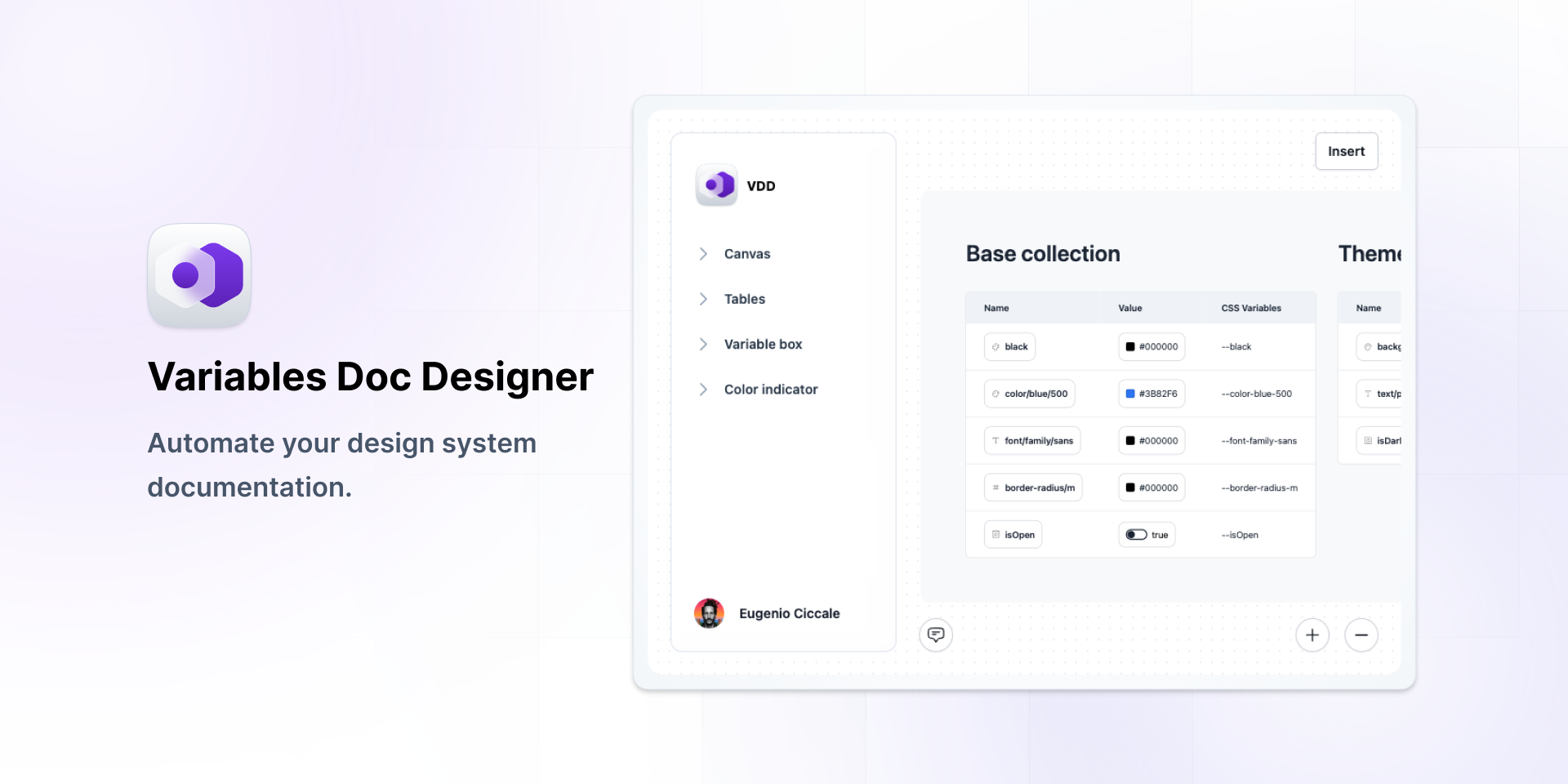 Variables Doc Designer - Plus UI Designs